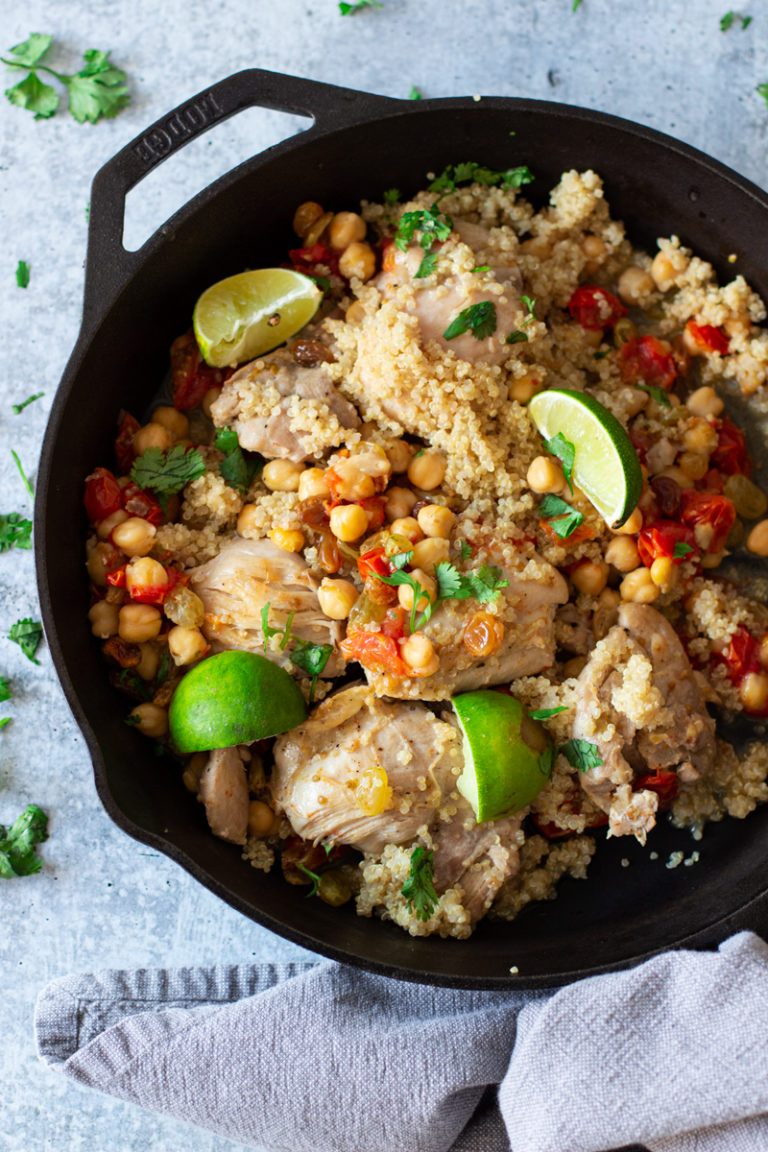 Moroccan Chicken Skillet Dinner - Recipes Worth Repeating