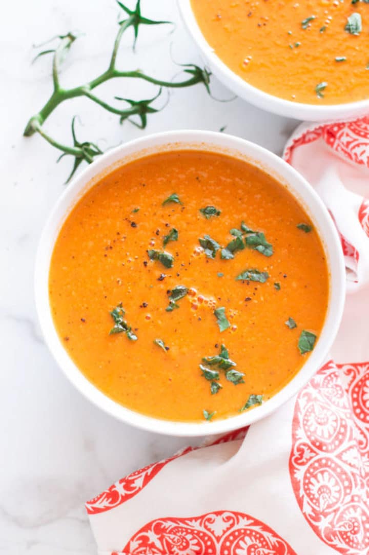 Creamy Tomato and White Bean Soup - Recipes Worth Repeating